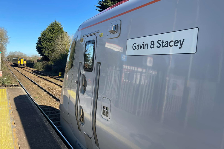 New ‘Gavin and Stacey’ Train Arrives in Barry Island - It's On Cardiff
